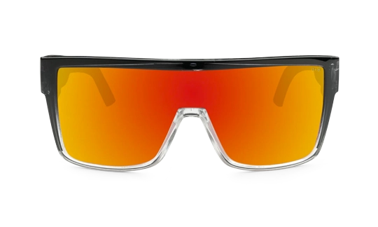 Red Mirror Lens Visor Sunglasses | Bomber Eyewear