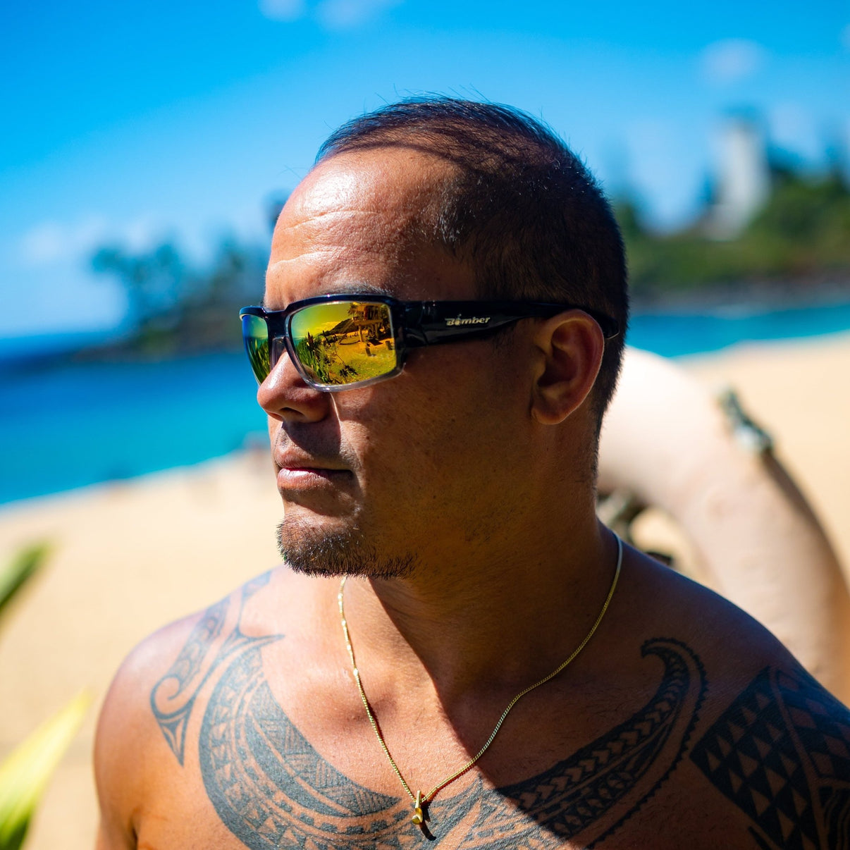 BOOGIE Safety - Gold Mirror Crystal – Bomber Eyewear