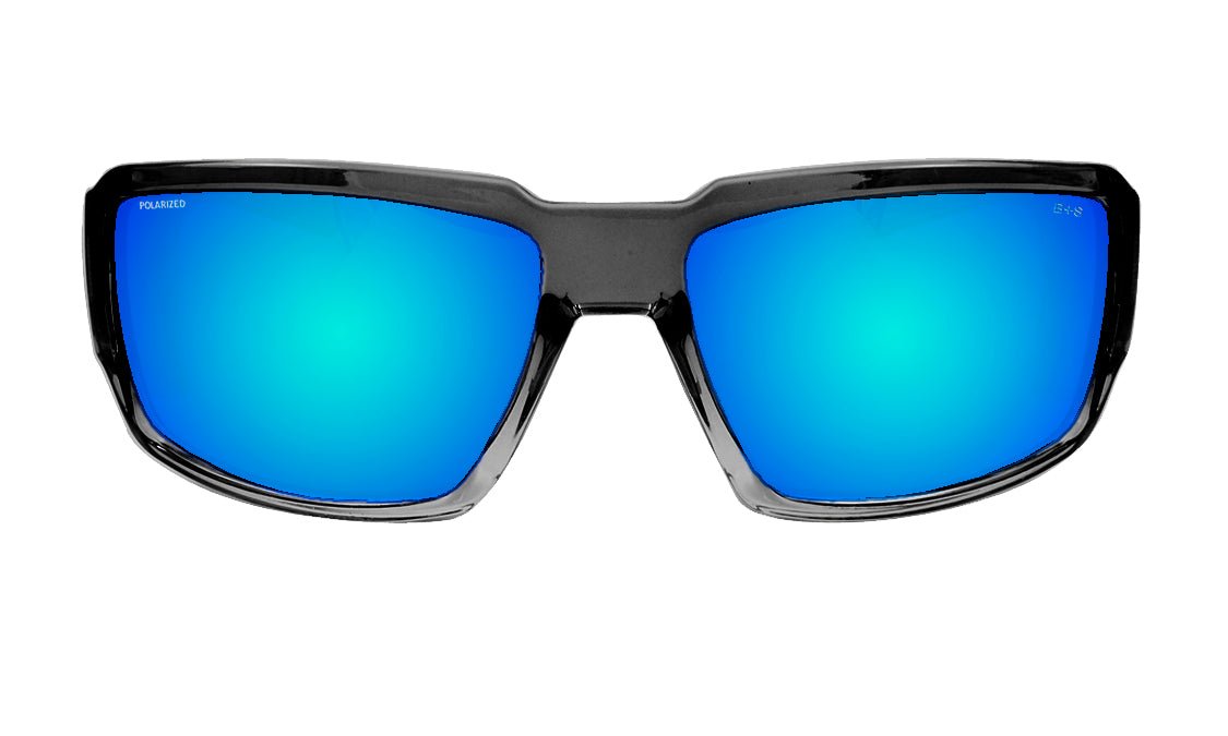 BOOGIE Safety - Polarized Ice Blue Mirror Crystal – Bomber Eyewear