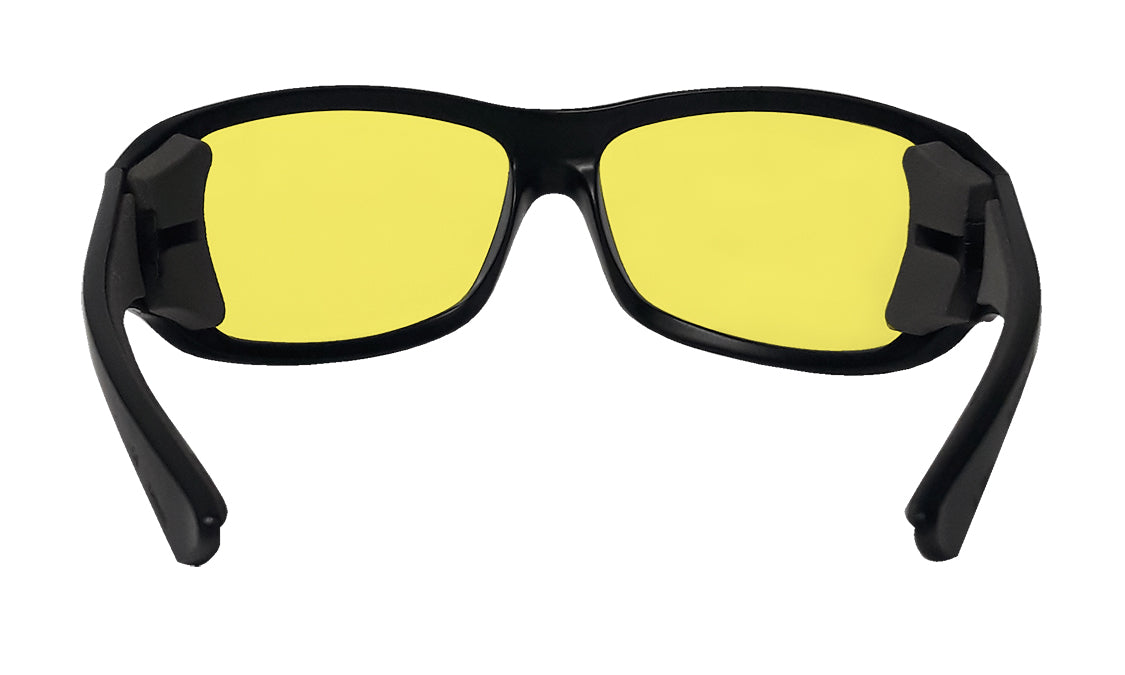 Yellow Lens Safety Glasses with Matte Black Frame