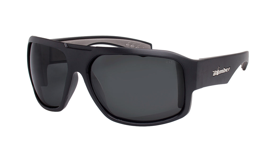 Bomber Mega Bomb Safety Sunglasses with Smoked Lenses