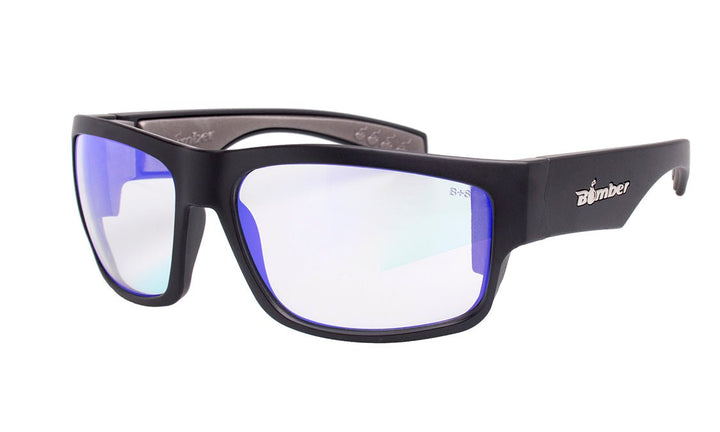 Blue Light Blocking Safety Glasses with UV Light Protection – Bomber ...